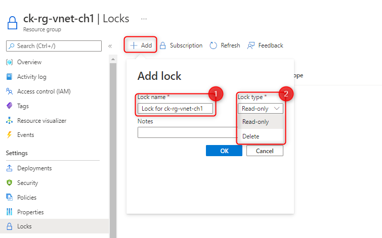 Protect Azure resources from accidental deletion with Azure Resource Locks - cloudcoffee.ch