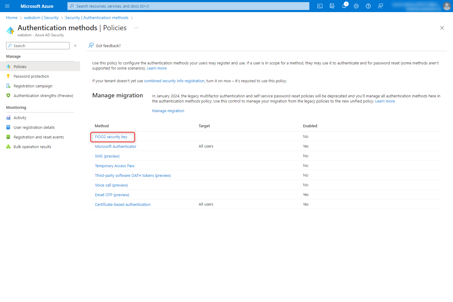 Passwordless Sign In with Azure AD and YubiKey (FIDO2) - cloudcoffee.ch