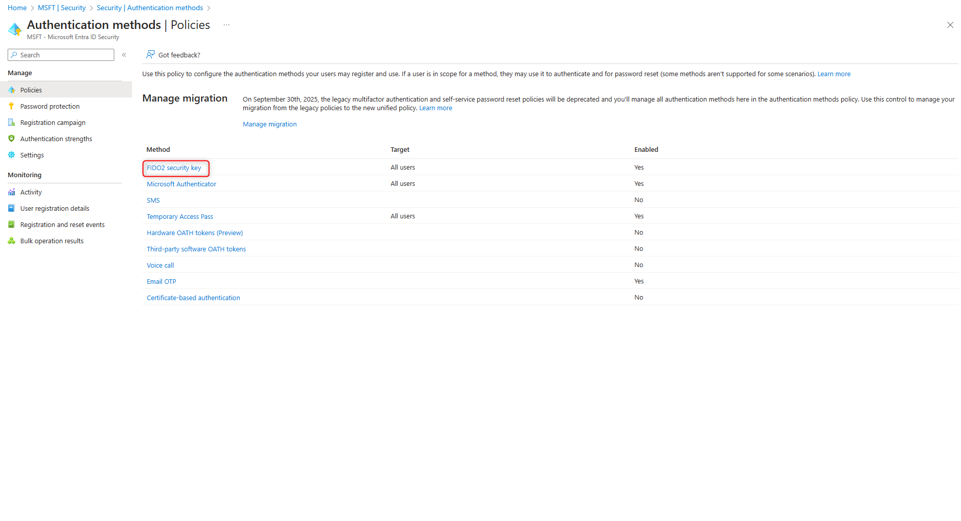 Passwordless Sign In with Microsoft Entra ID (Azure AD) and YubiKey (FIDO2) - cloudcoffee.ch