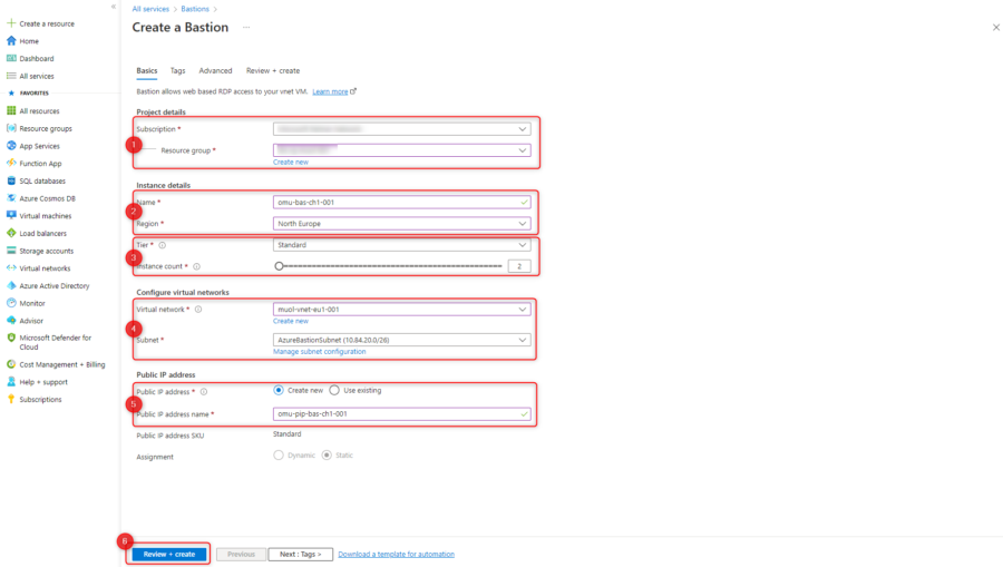 Deploy Azure Bastion and shareable links - cloudcoffee.ch