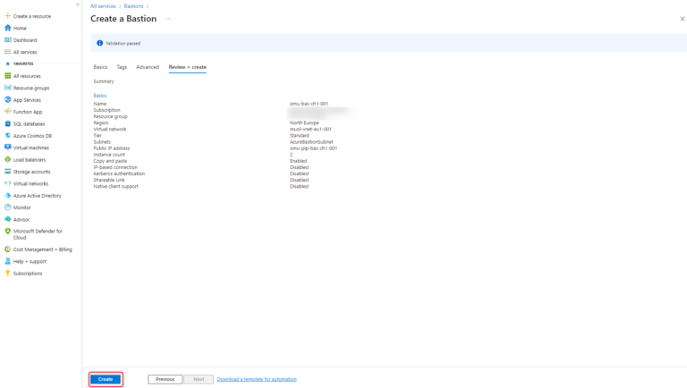 Deploy Azure Bastion and shareable links - cloudcoffee.ch