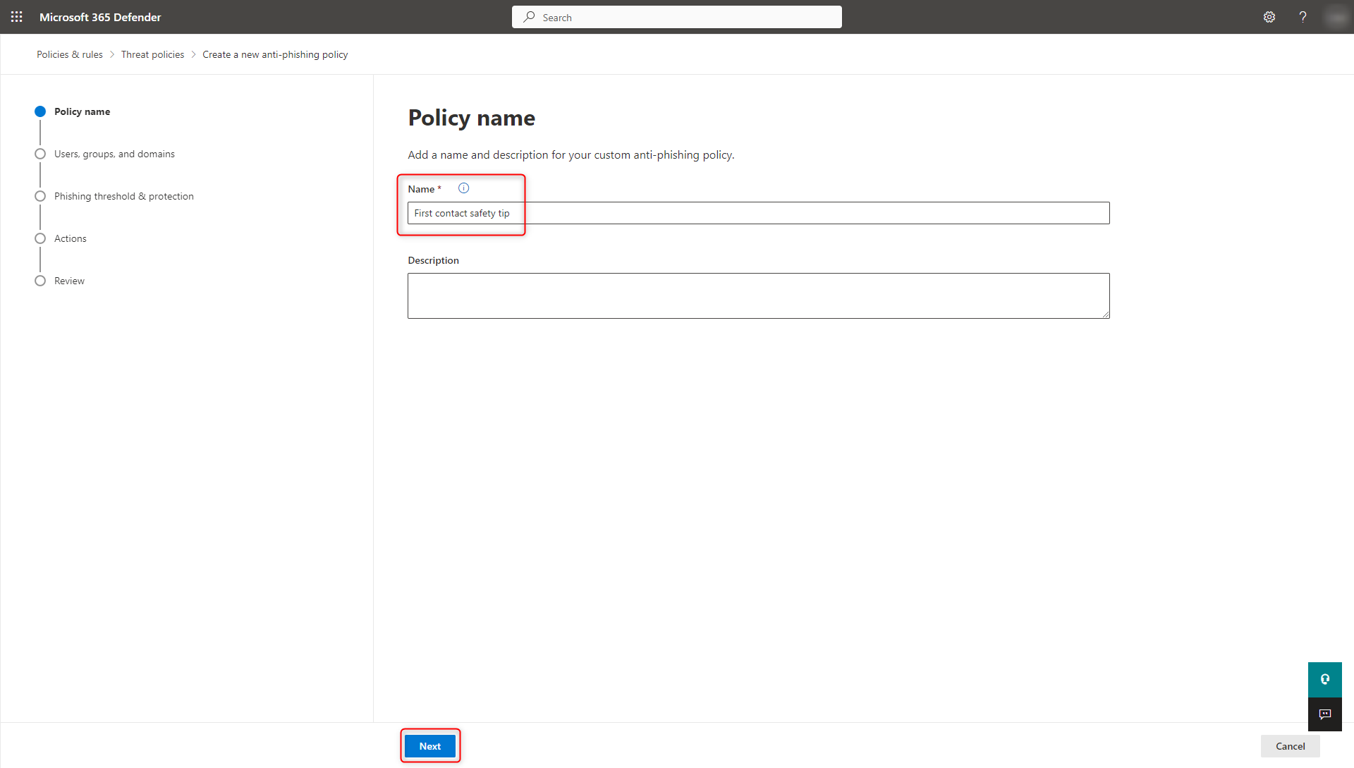 Show First Contact Safety Tip in Email - cloudcoffee.ch
