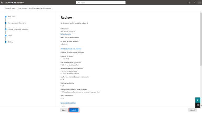 Show First Contact Safety Tip in Email - cloudcoffee.ch