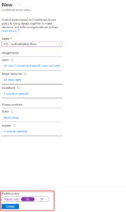 Microsoft Entra Conditional Access: Block Authentication Flows - cloudcoffee.ch