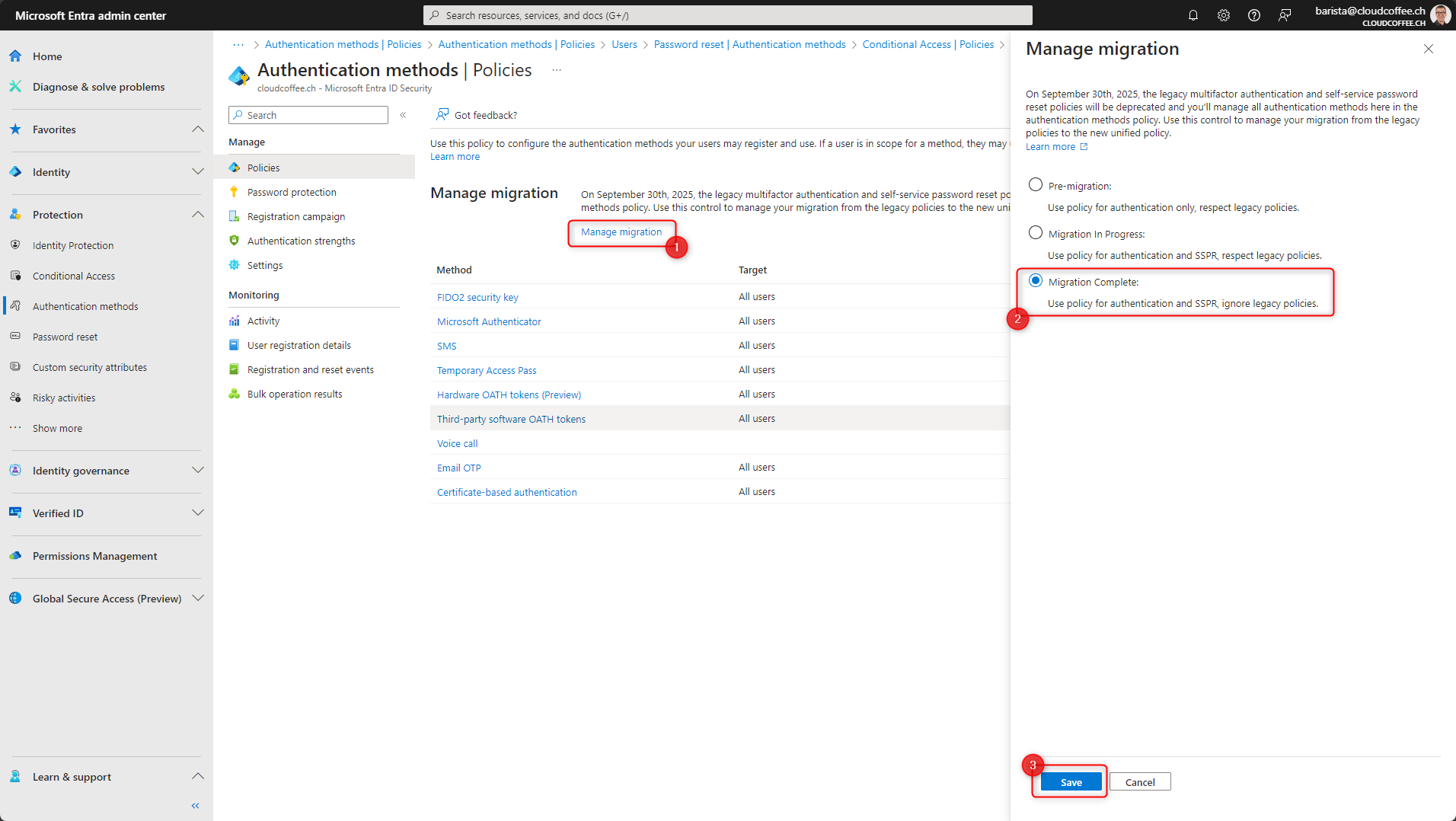 Migrate Legacy MFA and SSPR Policies to Authentication Methods in Microsoft Entra ID ...