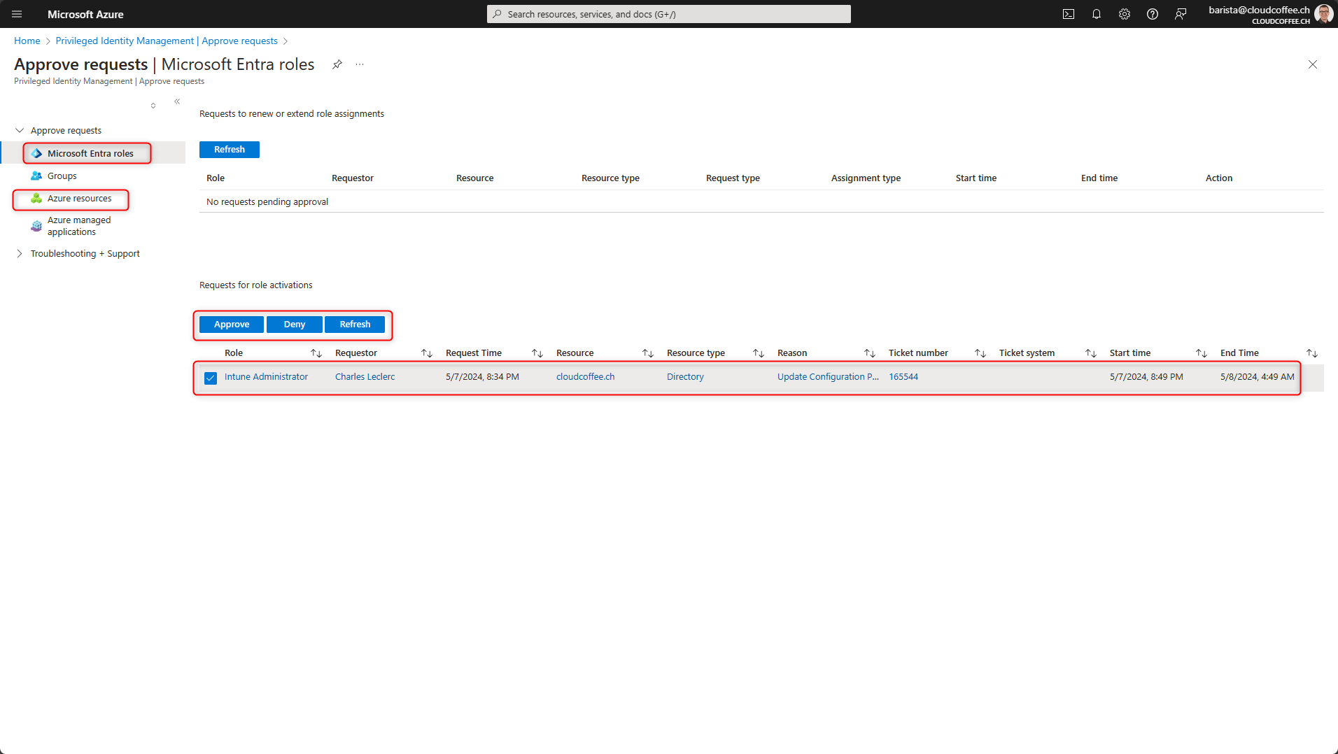 Microsoft Entra Privileged Identity Management (PIM): Request Microsoft ...