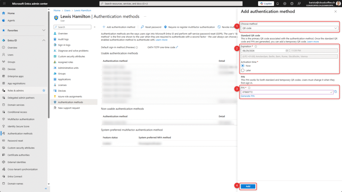 Microsoft Entra ID: QR Code Sign-In - cloudcoffee.ch