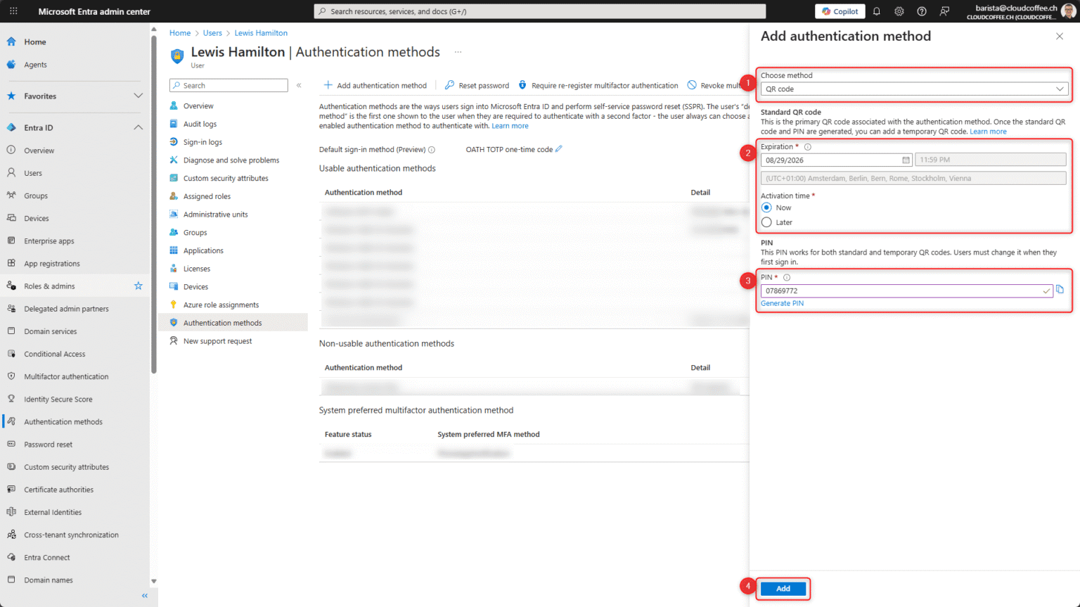 Microsoft Entra ID: QR Code Sign-In - cloudcoffee.ch