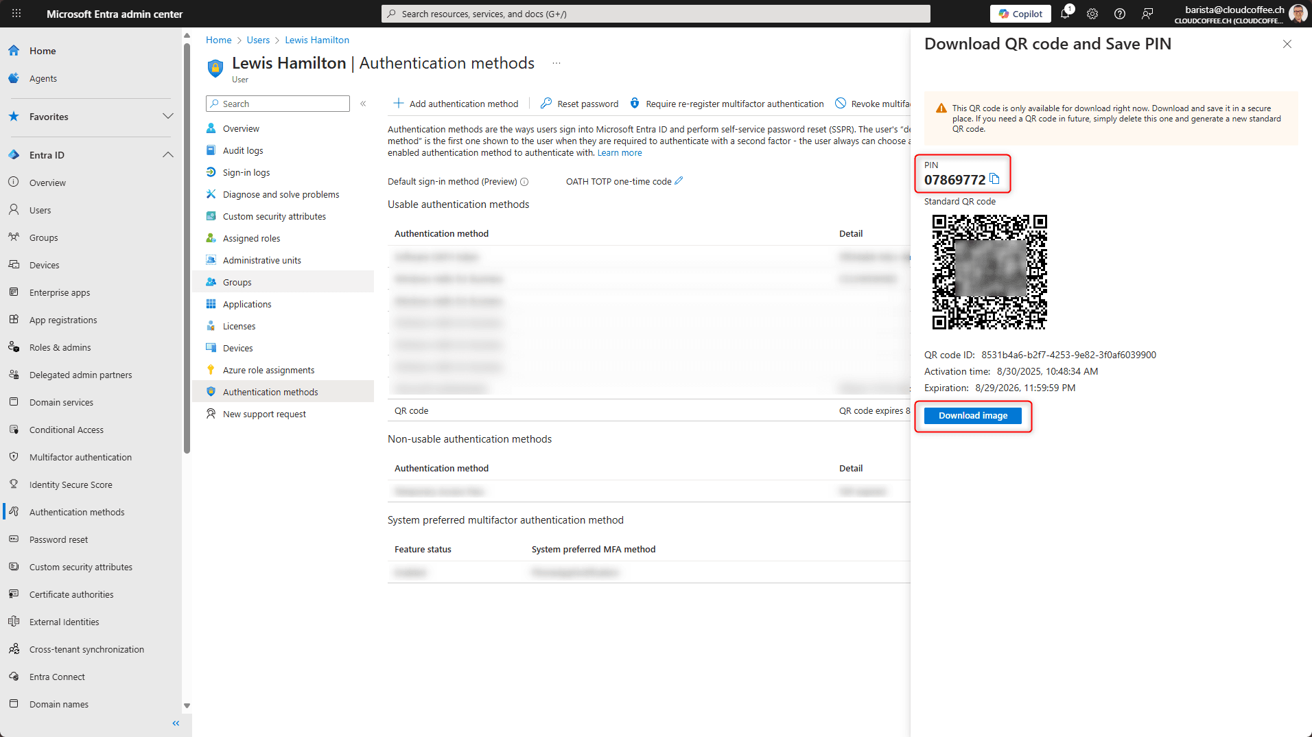 Microsoft Entra ID: QR Code Sign-In - cloudcoffee.ch