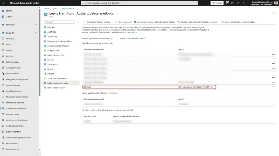 Microsoft Entra ID: QR Code Sign-In - cloudcoffee.ch