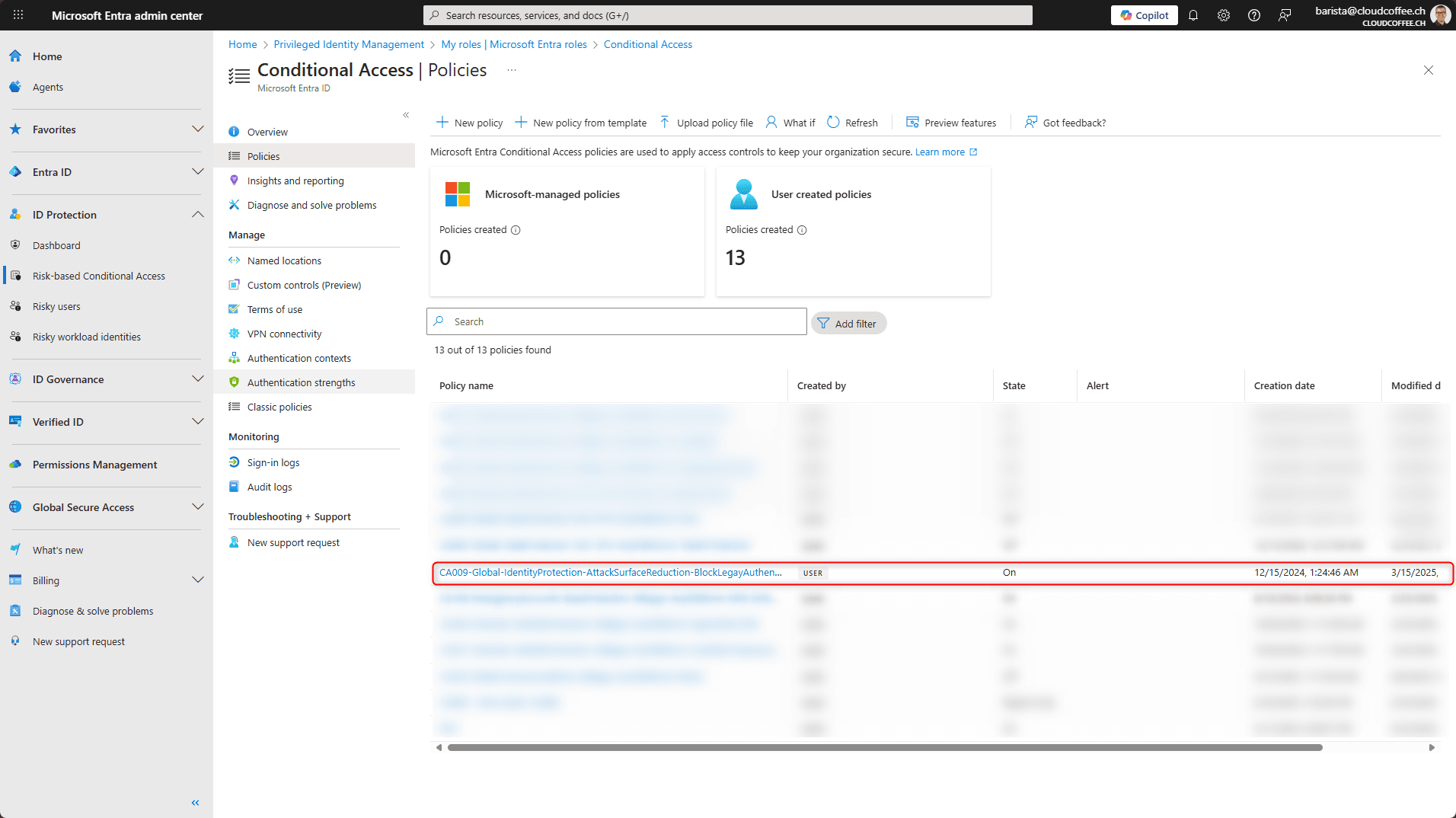 Microsoft Entra: How to Block Legacy Authentication Using Conditional Access - cloudcoffee.ch