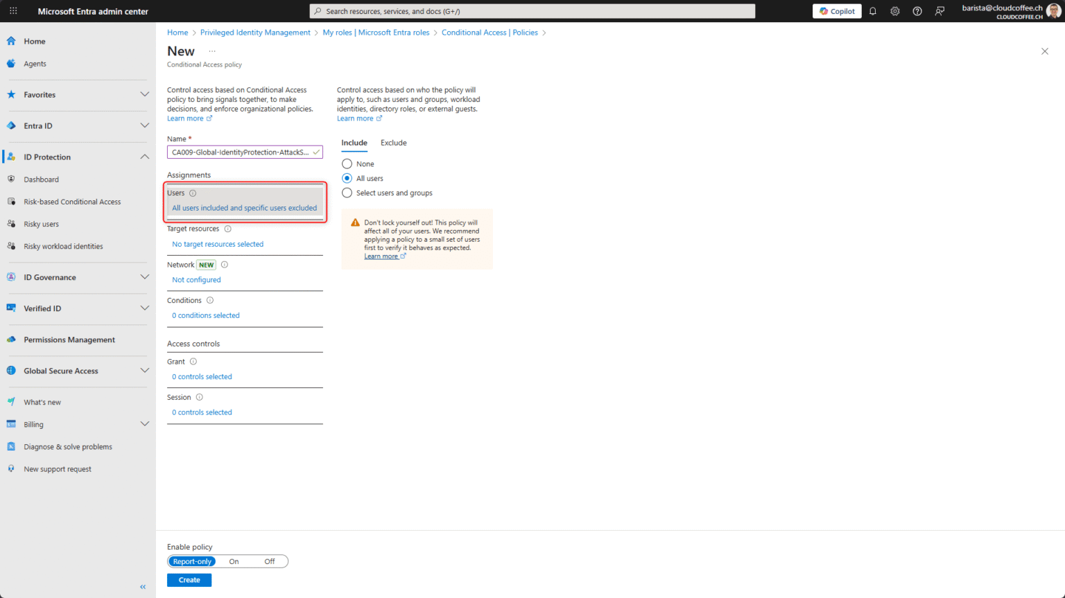Microsoft Entra: How to Block Legacy Authentication Using Conditional Access - cloudcoffee.ch
