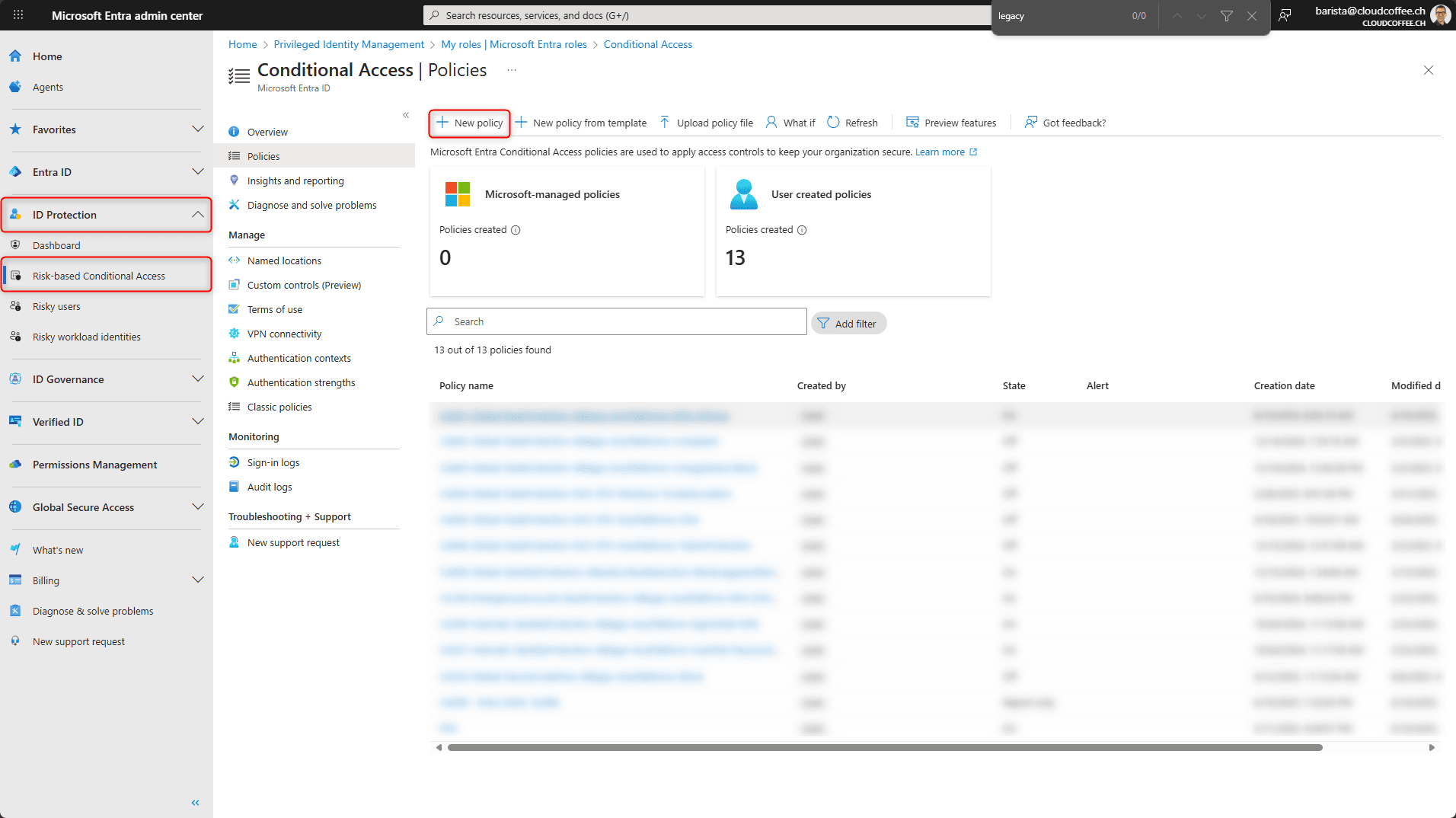 Microsoft Entra: How to Block Legacy Authentication Using Conditional Access - cloudcoffee.ch