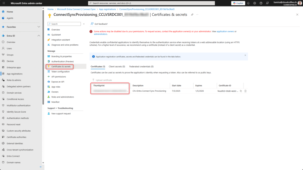 Microsoft Entra Connect: Migration to Application Based Authentication ...