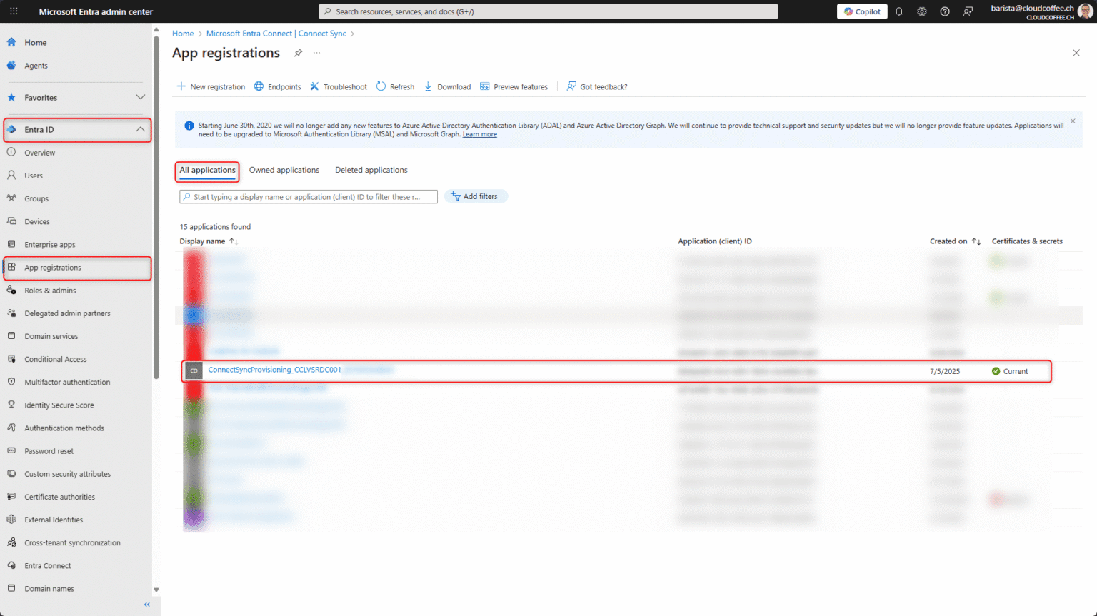 Microsoft Entra Connect: Migration to Application Based Authentication ...