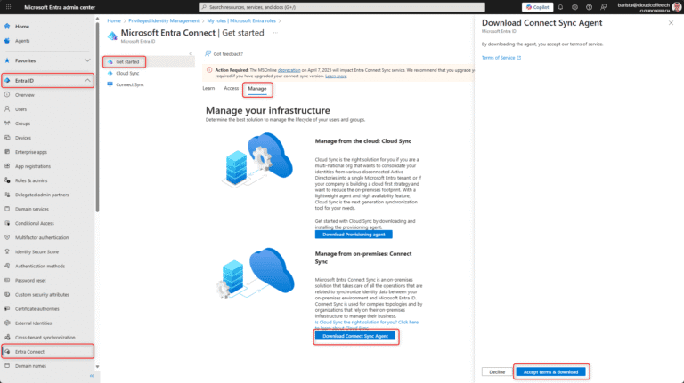 Microsoft Entra Connect: Migration to Application Based Authentication ...